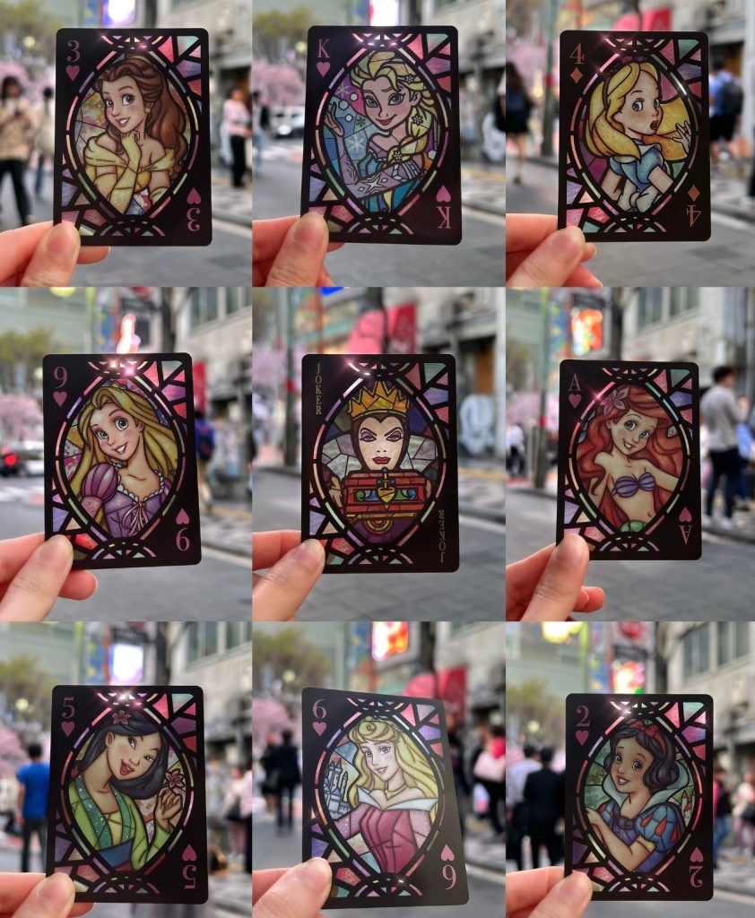 Disney Character Stained Glass Playing Cards - GA Castillo